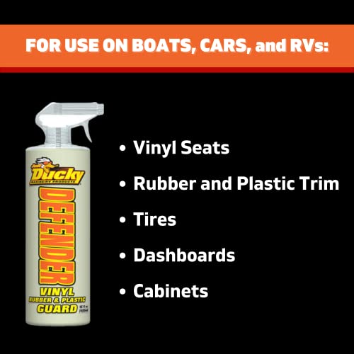 DUCKY PRODUCTS Defender: Vinyl, Rubber & Plastic Guard Spray, 16 Oz