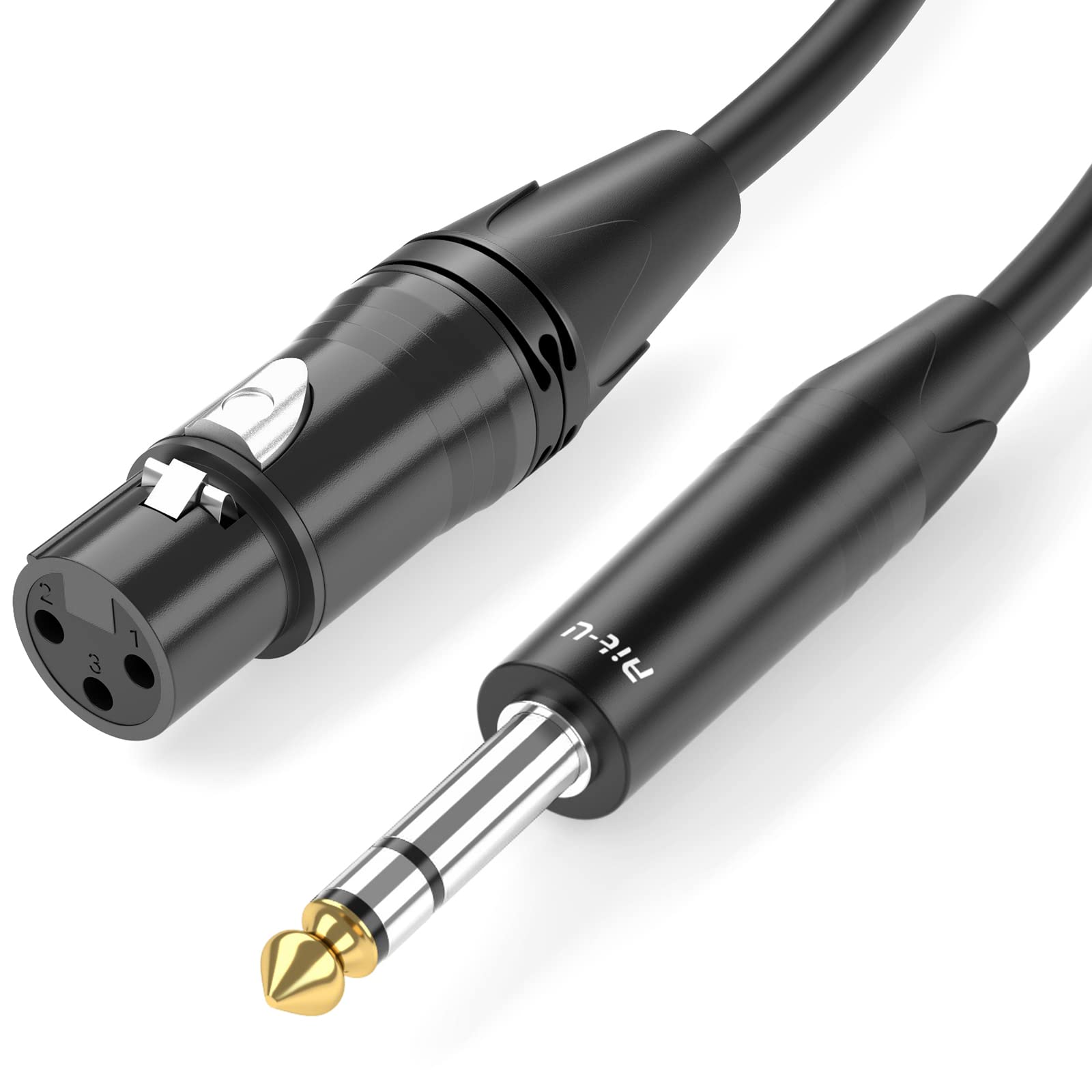 Ait-u XLR Female to 1/4 Cable 3FT XLR to TRS Jack 6.35mm Male TRS to Female XLR Patch Cable - 3Feet Mic Cable
