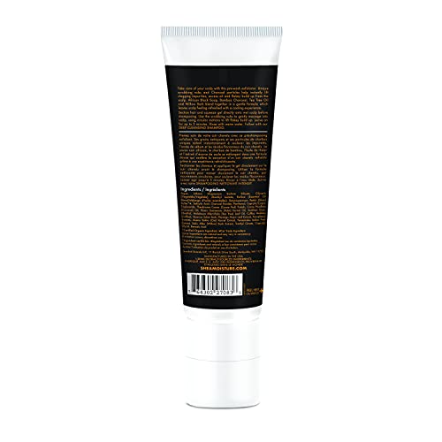 SheaMoisture African Black Soap Bamboo Charcoal Pre-Shampoo Scalp Scrub, 4 Fl Oz