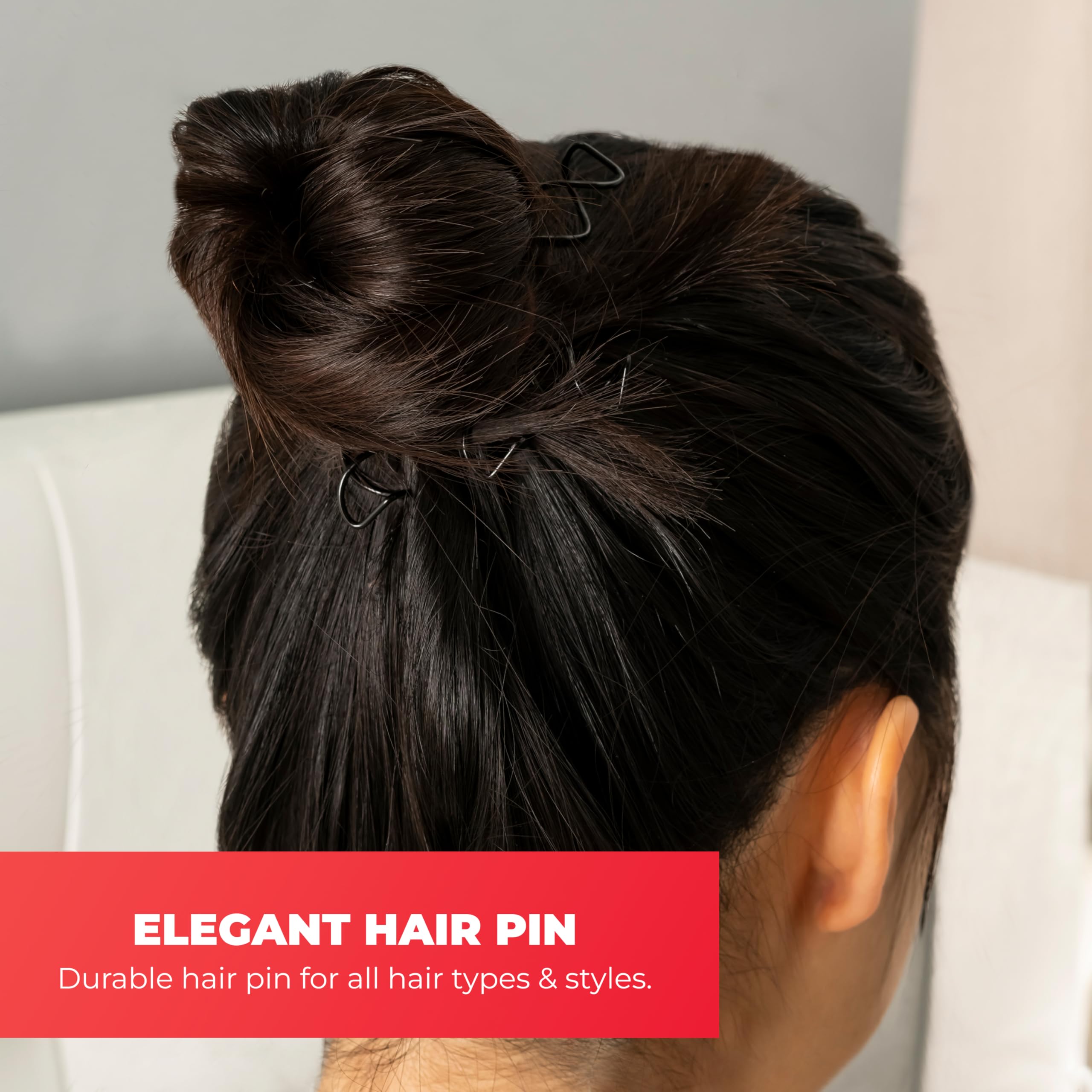 Hawwwy Bobby Pins - 8 Pack - Light Brown - 2 Inches - Beautiful Twist Hair Accessories for Women and Kids - Easy Bobby Pins for Fast and Secure Buns, Messy Styles, and Updos