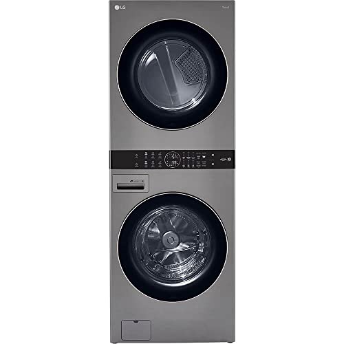 Single Unit Front Load LG WashTower™ with Center Control™ 4.5 cu. ft. Washer and 7.4 cu. ft. Gas Dryer