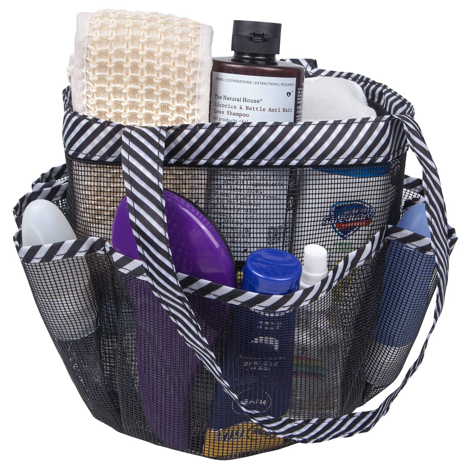 Attmu Mesh Shower Caddy Portable, Quick Dry Hanging Shower Tote Bag for College Dorm Room Essentials, Large Capacity Shower Caddy Dorm for Bathroom