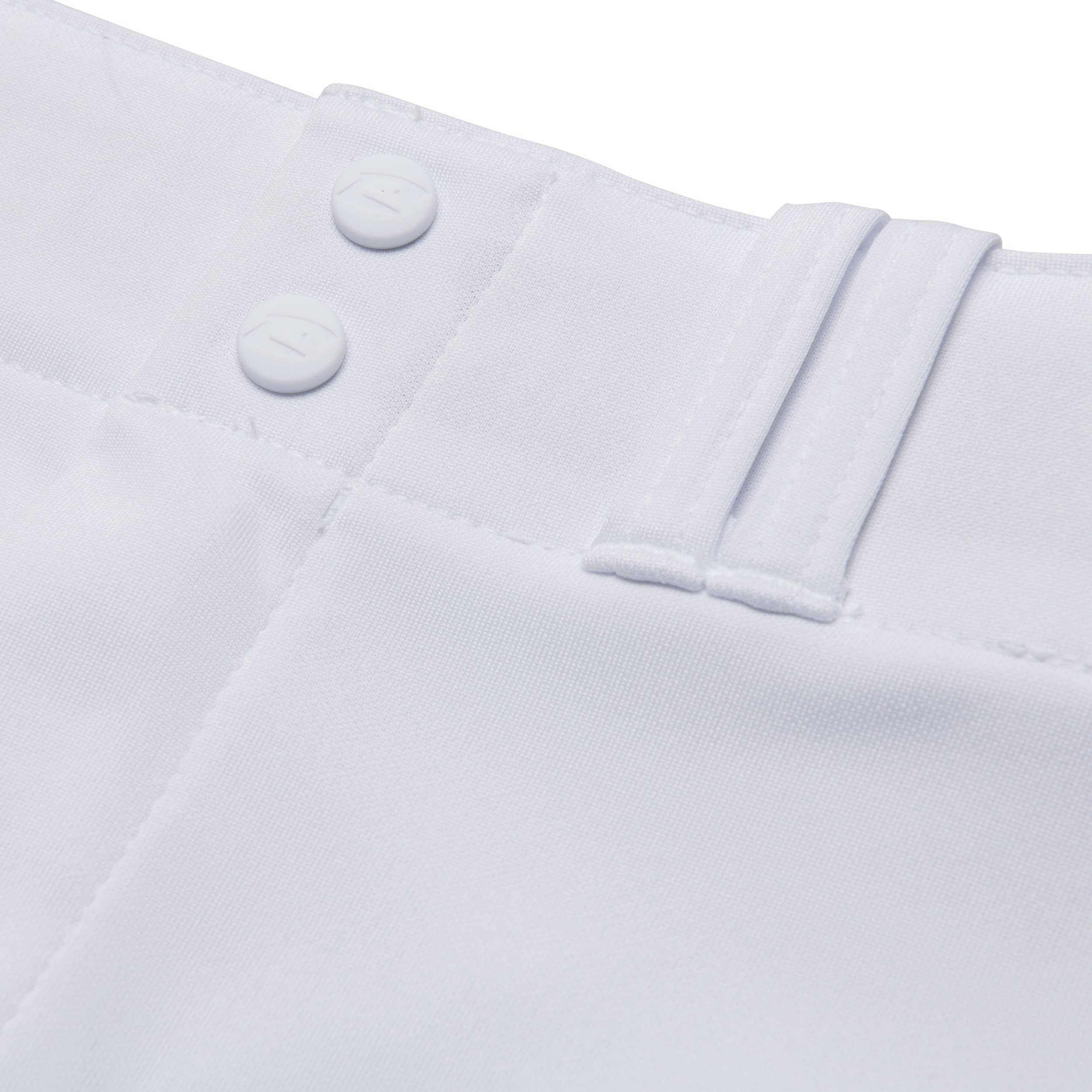 Champro Men's Standard Triple Crown Open Bottom Adult Baseball Pants, White, Royal Pipe, Medium