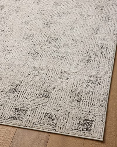 Loloi II Kamala Collection KAM-01 Grey/Graphite 5'-3" x 7'-9" Area Rug