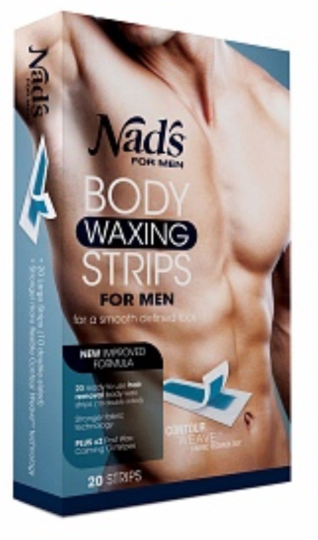 Nad's for Men Body Waxing Strips 20 ea (Pack of 4)