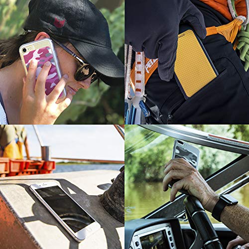 Non-Abrasive Cell Phone Grip by CatTongue - 2.25β x 4β Non Slip Grip for Smartphones Compatible with iPhone and Android, Universal Grip with No Added Bulk (Kitty Cat, Midnight)