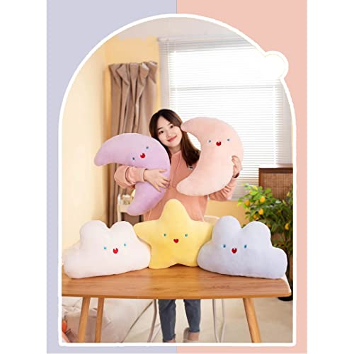 Baiyuruodie Plush Flower Pillow, Cushion, Office Cushion, Home Decoration, (45cm(17.7inch), Purple)