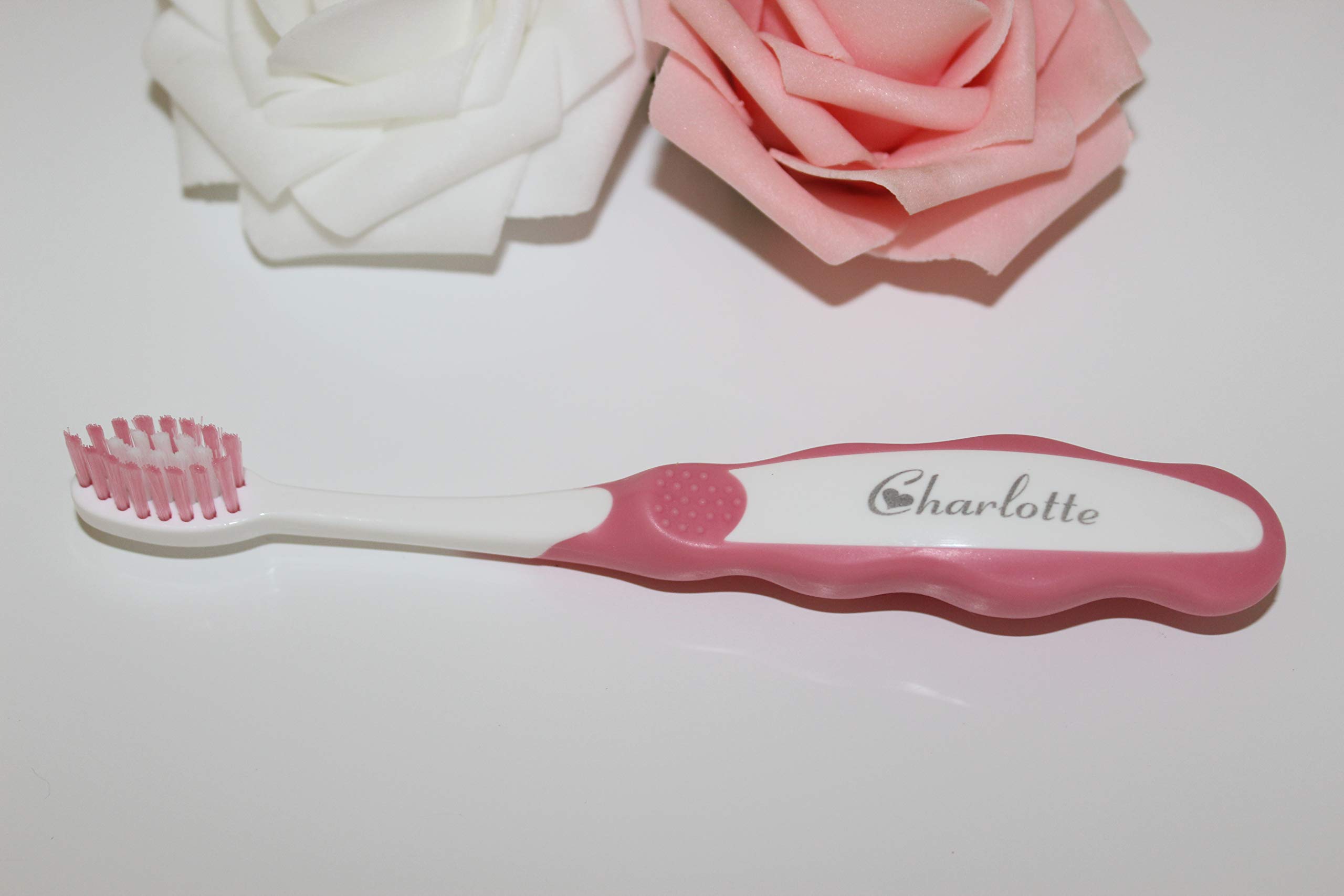 Personalized Toothbrush Kids Manual Toothbrush Age 2-6 4 Color Variety Pack Any Name/Message Engraved 4 Pack - Personalized Gift
