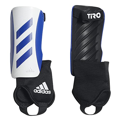 adidas unisex-teen Tiro Soft Ground Match Shin Guards, Royal Blue/White, Medium
