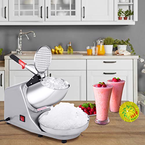 GoplusĀ® Electric Ice Crusher, Ice Shaver Machine, Snow Cone Maker, Shaved Ice Machine, 143 Lbs