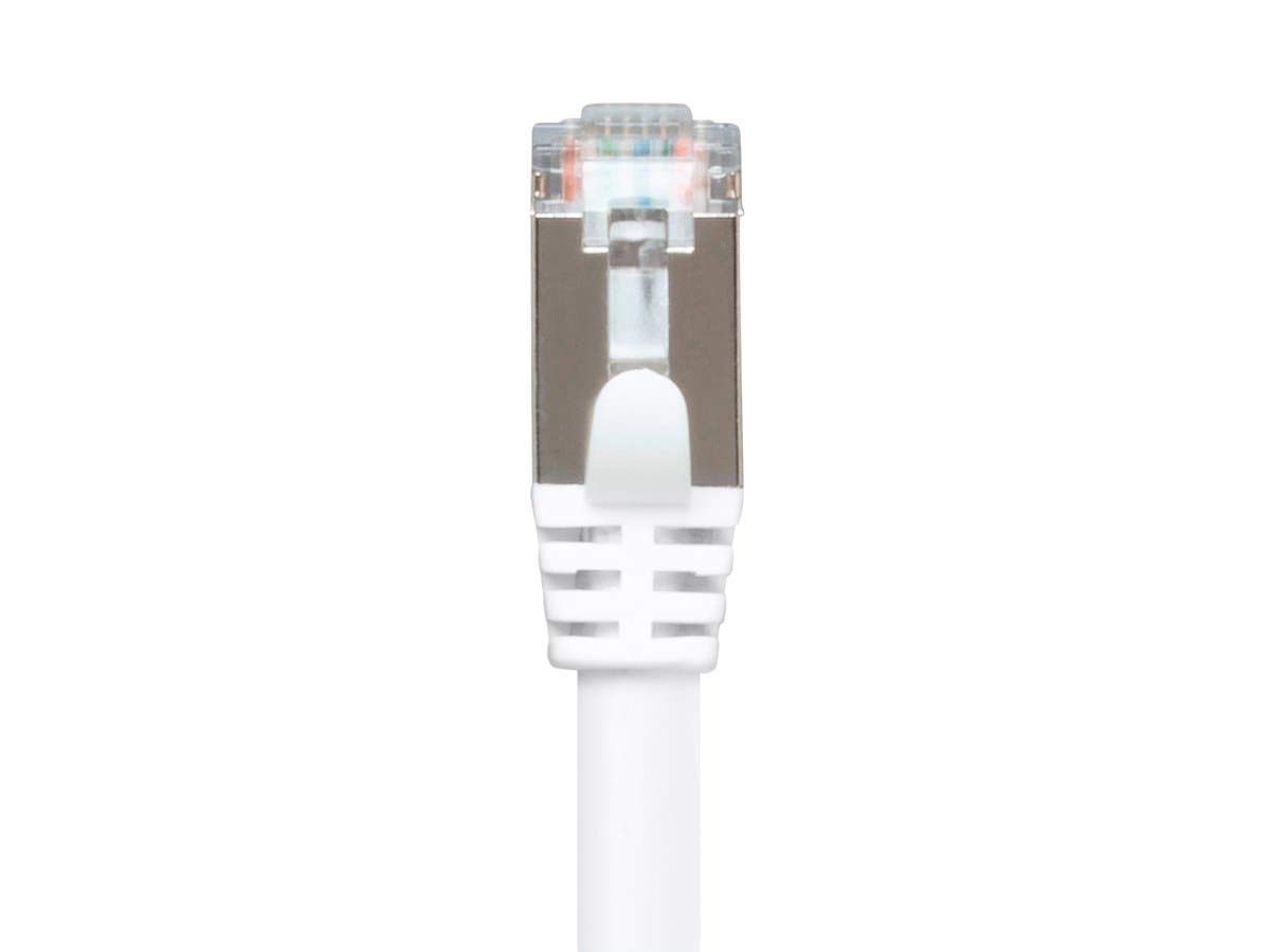 Monoprice Cat7 Ethernet Patch Cable - 3 feet - White| Flexboot RJ45 Stranded 600Mhz S/FeetP CMX Pure Bare Copper Wire 26AWG - Entegrade Series