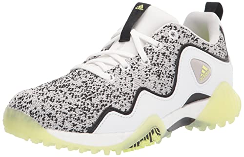 adidas Women's Codechaos 21 Primeblue Spikeless Golf Shoes, Grey One/Core Black/Pulse Lime, 9