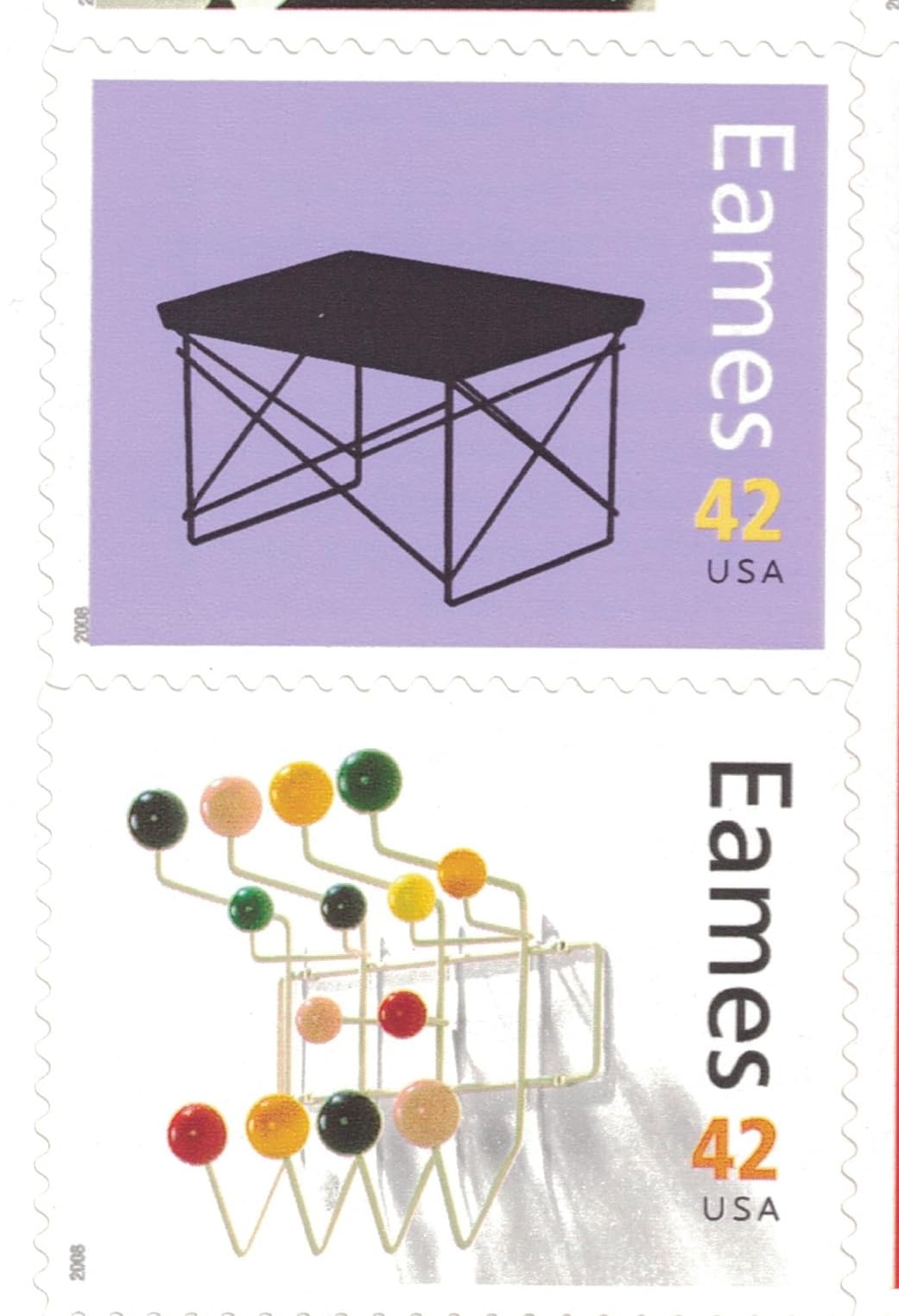 Charles and Ray Eames Collectible Sheet of Sixteen 42 Cent Stamps Scott 4333 By USPS