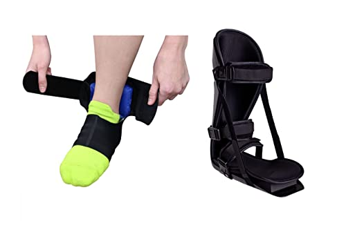 Brace Direct Air Foot Wrap (Small) + Posterior Night Splint (Small)- for Plantar Fasciitis, Achilles Tendinitis, Heel Pain and Drop Foot for Right or Left Foot, Men or Women
