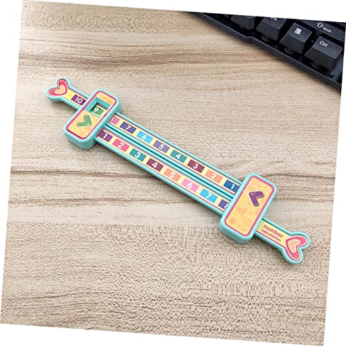 Ciieeo 3PCS Wooden Toys Wooden Puzzles Puzzles Puzzles Numbers Matching Toy Montessori Math Toy Early Educational Stationery Cartoon Teaching aids Material Ruler