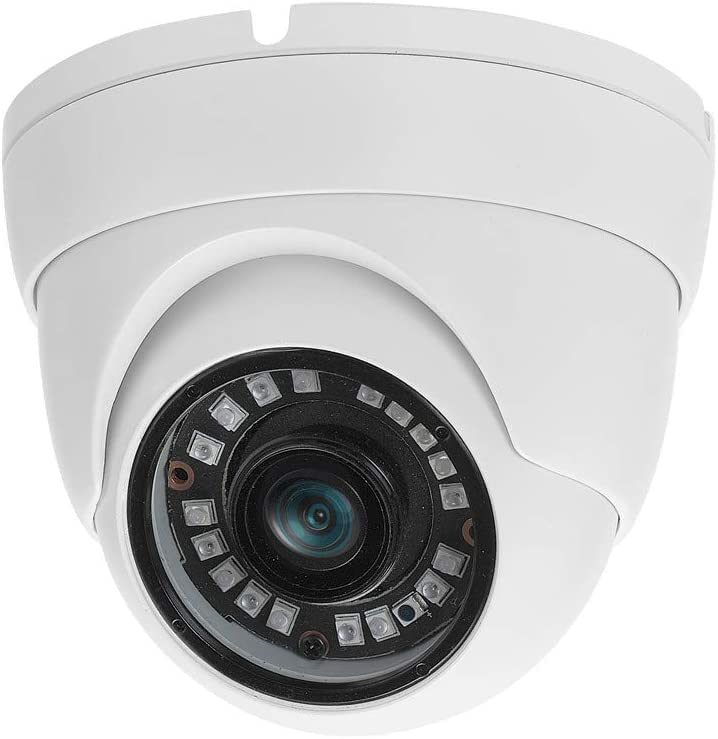 5MP PoE IP Fisheye 180° Panoramic Ultra Wide Viewing Angle Dome Security Camera, 30ft IR Night Vision, H.265 IP66 Waterproof Built-in Micphone, Compatible with Hikvision Uniview NVR and Blue Iris