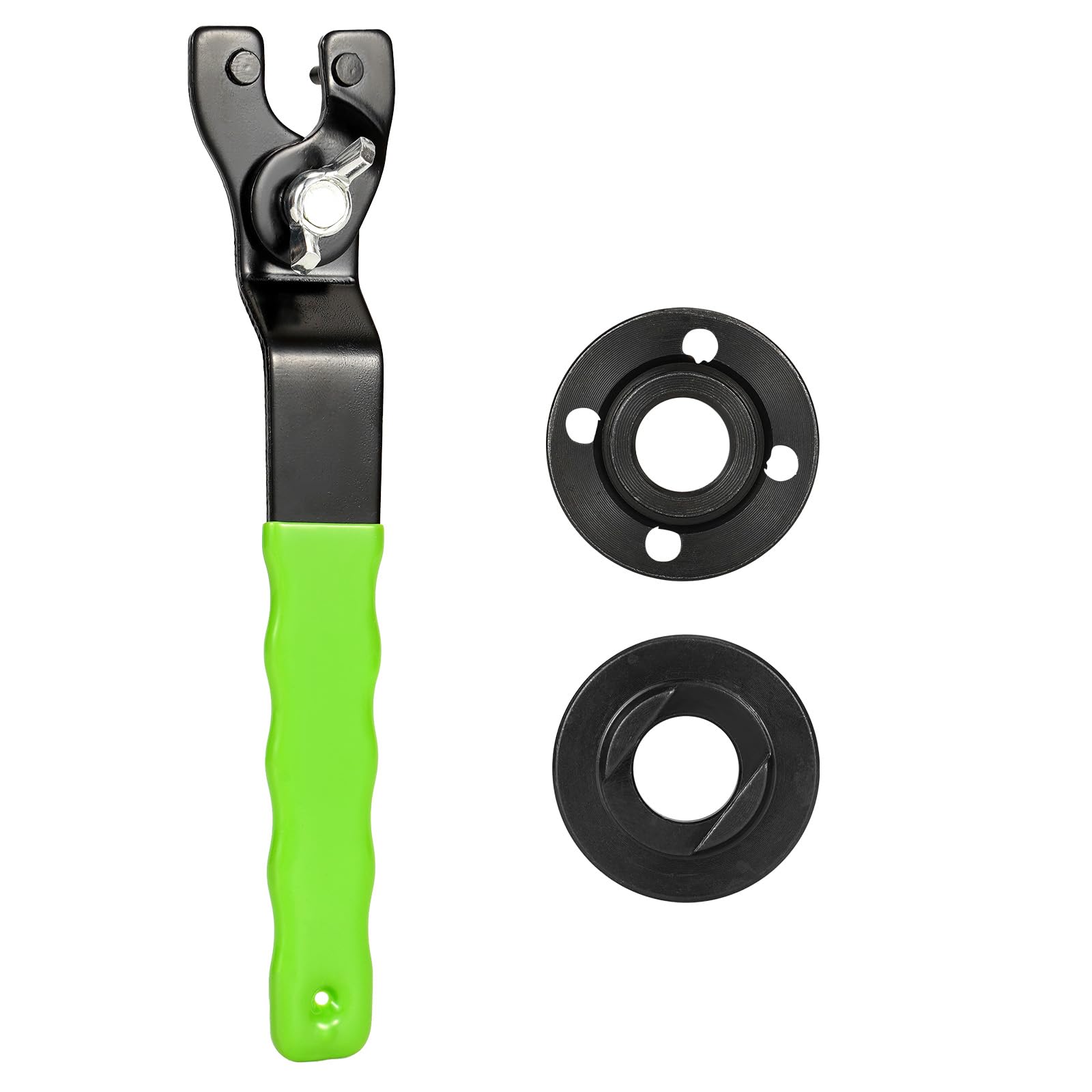 Angle Grinder Universal Adjustable Spanner(10-50mm) with 5/8"-11 Flange Nut,Compatible with Makita, Dewalt, Bosch, Hitachi, Milwaukee, Metabo and other brands