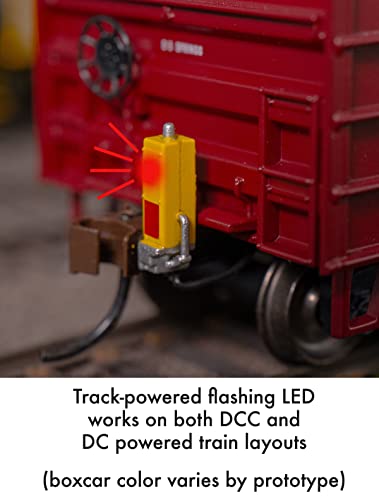 Bachmann Trains - 50' Outside Braced Box Car with Flashing End of Train Device - Norfolk Southern #400028 - HO Scale