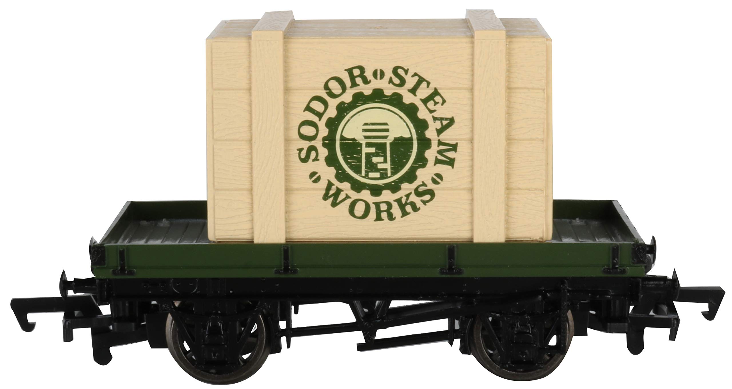 Bachmann Trains - Thomas & Friends™ 1 Plank Wagon with SODOR STEAM Works Crate - HO Scale