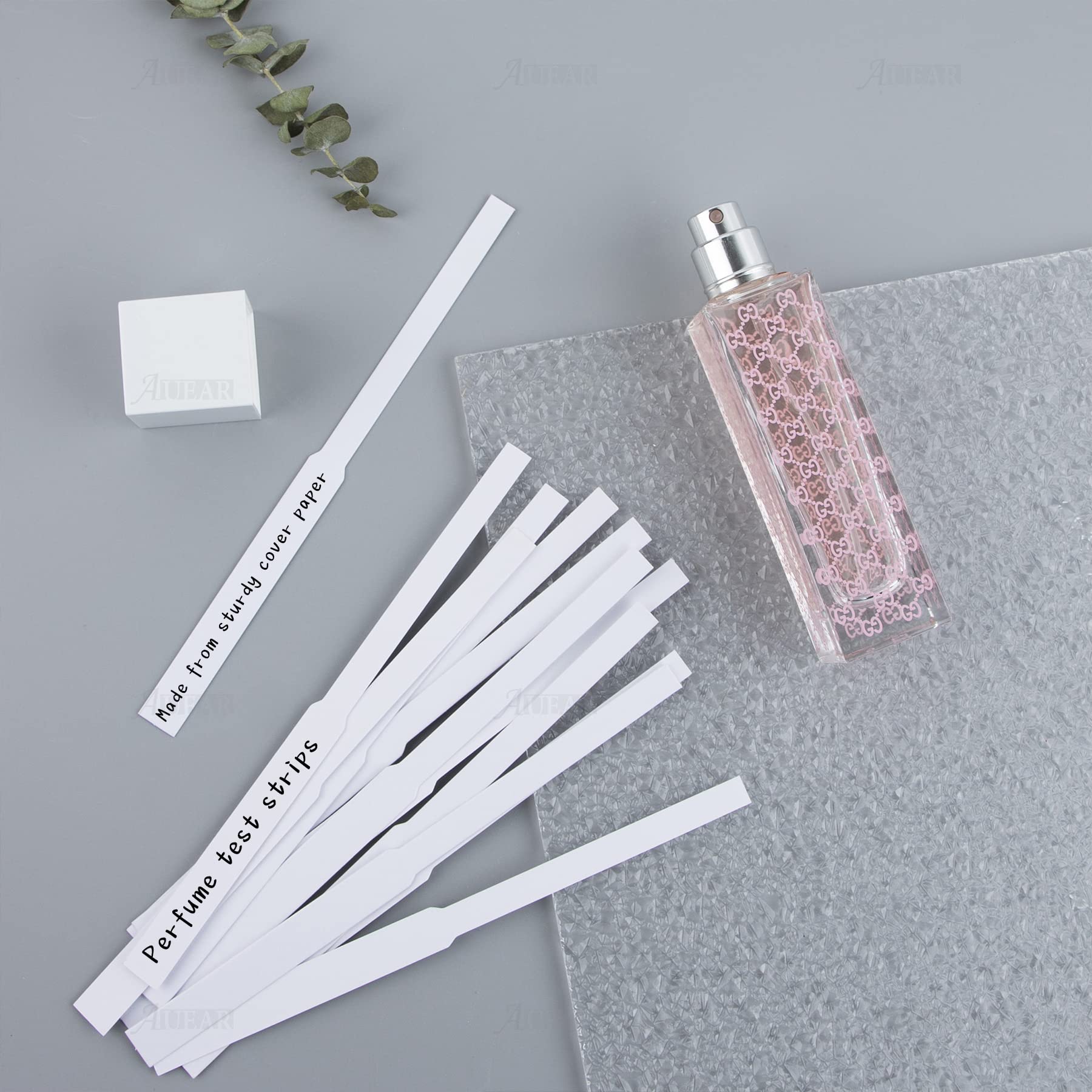AUEAR, Disposable Premium Perfume Aromatherapy Paper Test Strips Fragrance Test Paper Essential Oils Test Paper Strip (100 Pack, 5.9" x 0.4")
