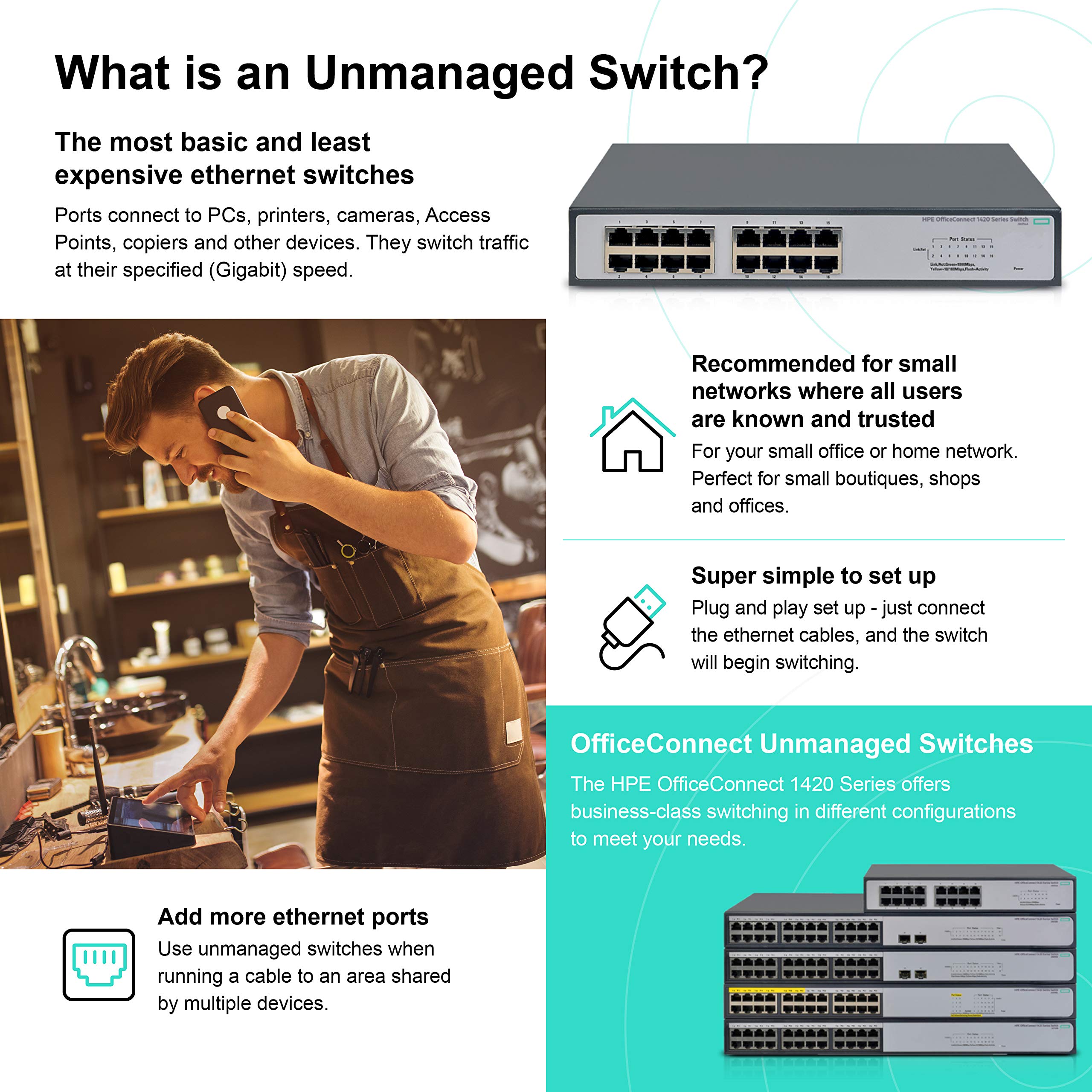 HEWLETT PACKARD ENTERPRISE 1420 24G Switch