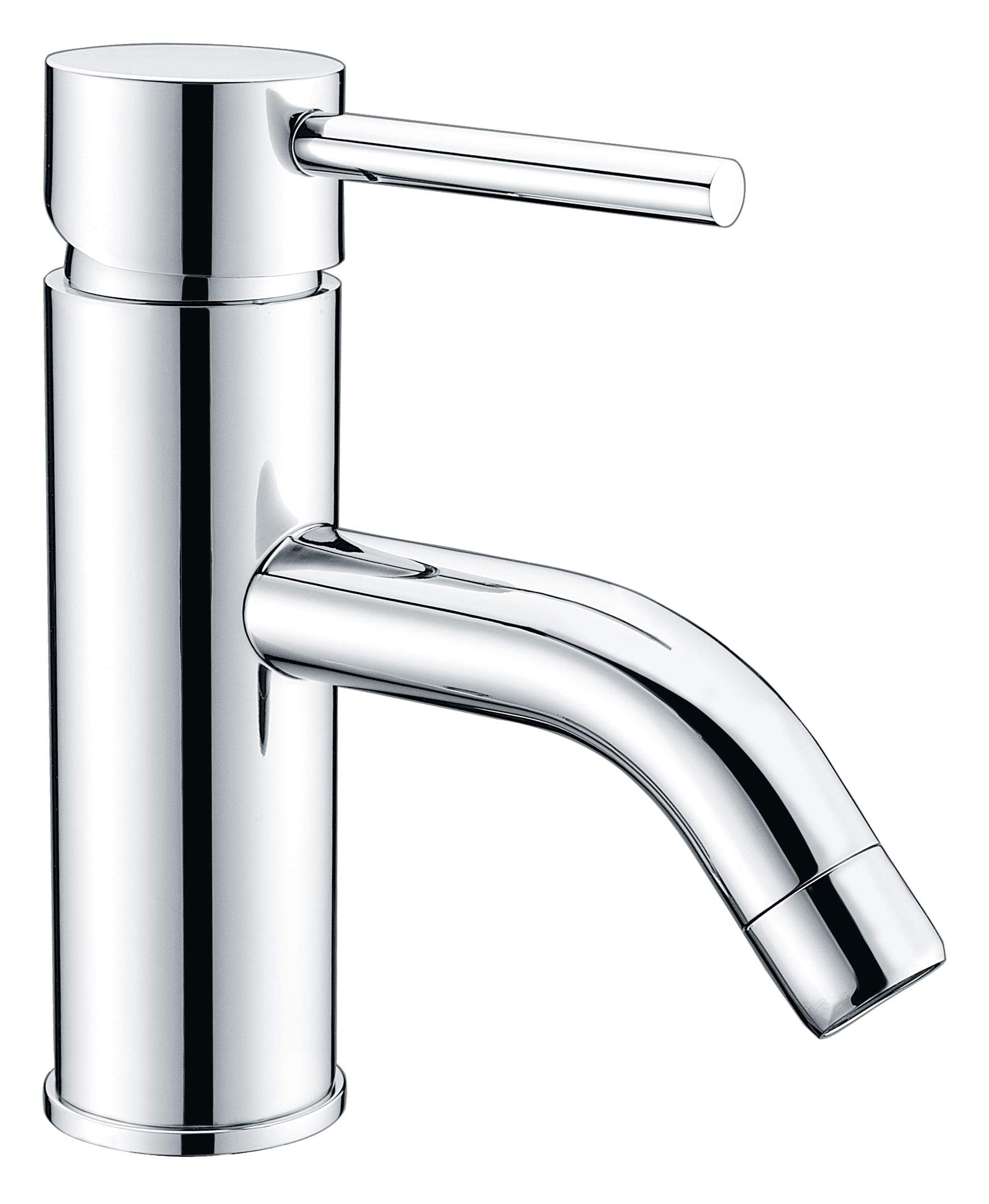 ANZZI Bravo Single Hole Single Handle Low-Arc Bathroom Sink Faucet in Commercial Polished Chrome Vessel Basin Sinks Waterfall Deck Mounted cUPC Lavatory Faucet Valve Included (L-AZ030)
