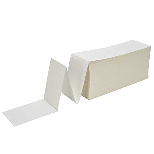 4x6 Thermal Labels, RBHK 4000 Fanfold Direct Thermal Shipping Labels, Thermal Printer Label Compatible with Rollo Label Printer, MUNBYN, iDRPT, Polono, Zebra Thermal Label Printer