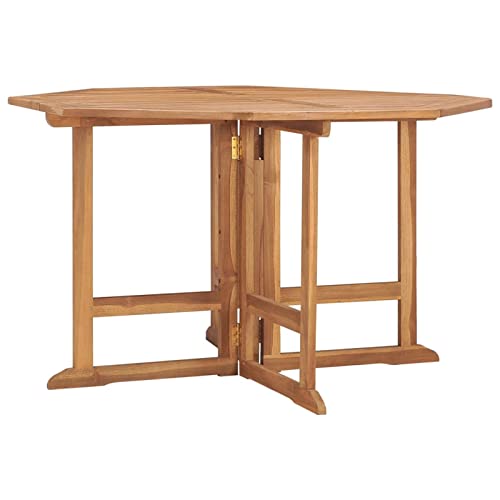 Camerina 5 Piece Folding Patio Dining Set Outdoor Patio Dining Set Outdoor Patio Furniture Patio Set Patio Table and Chairs Set Solid Wood Teak 3096573