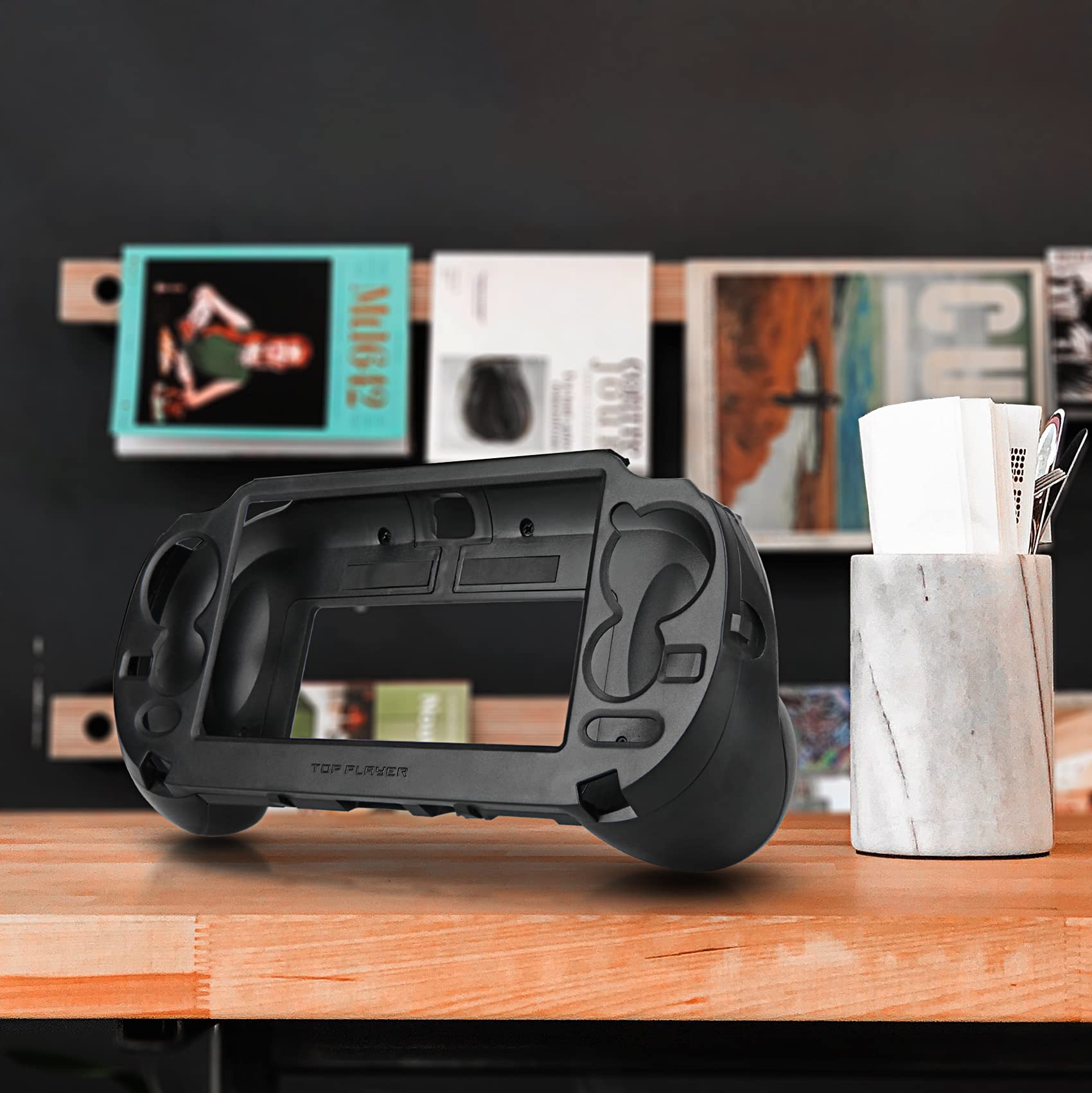 CHENLAN L2 R2 Trigger Hand Grip Shell Controller Protective Case for Playstation PS Vita 1000