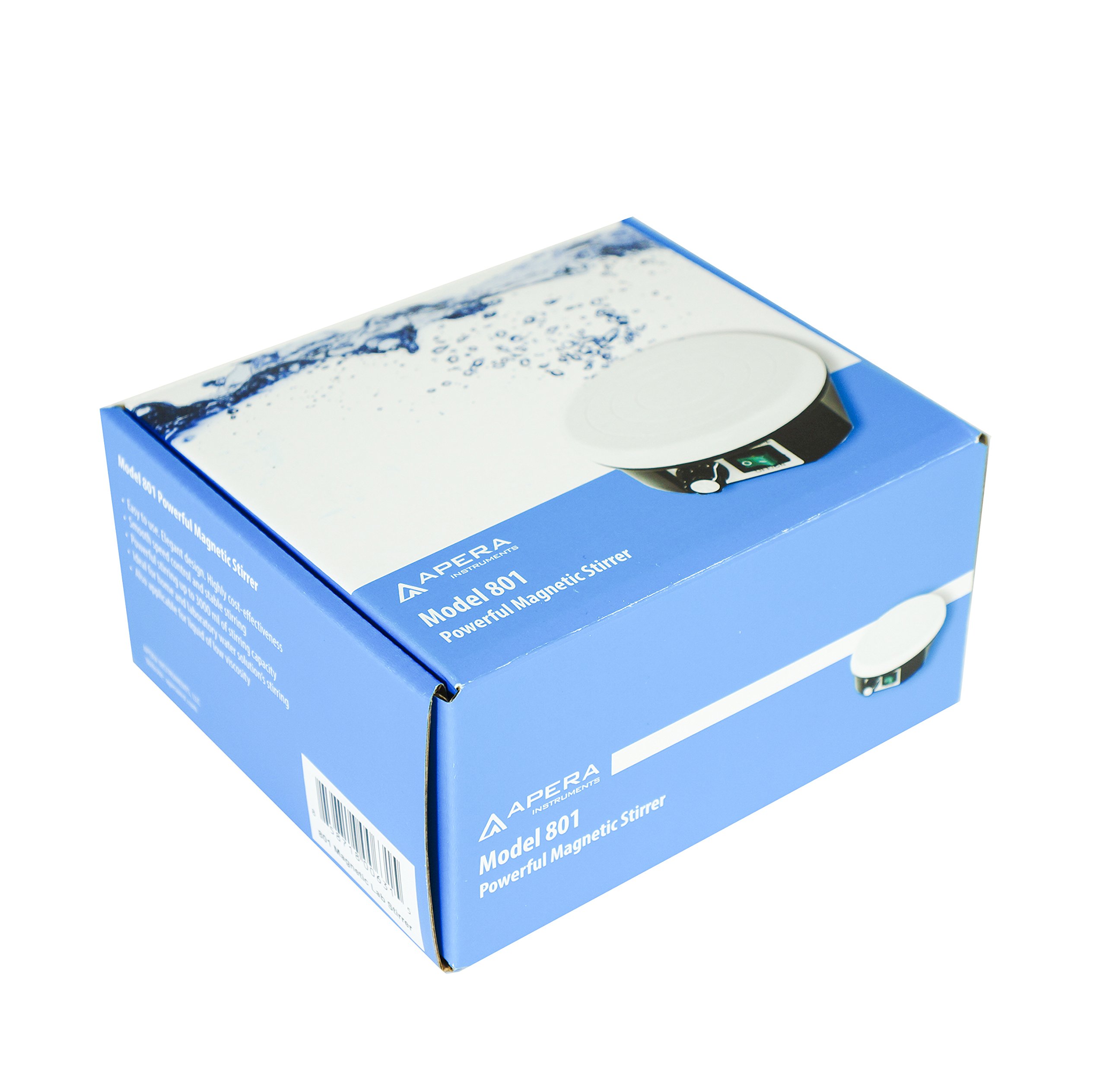 Apera Instruments AI2801 Powerful Magnetic Lab Stirrer / Stir Plate, Speed Range: 0-2300 rpm, Max Stirring Capacity: 3000ml