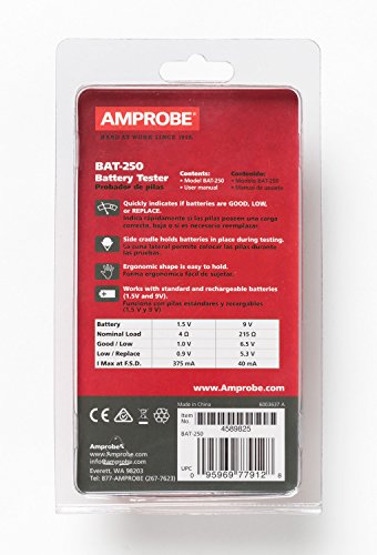 Amprobe BAT-250 Battery Tester, Basic pack