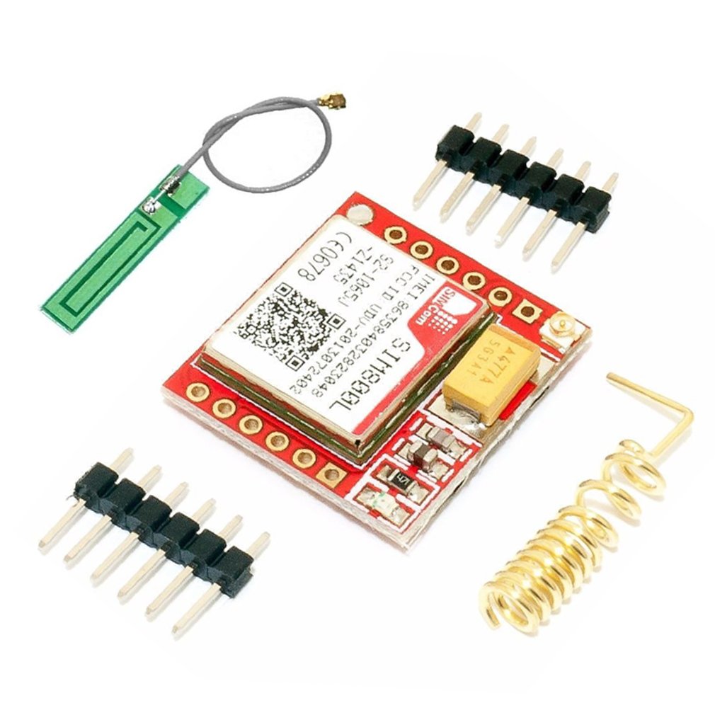 HiLetgo Smallest SIM800L GPRS GSM Breakout Module Quad-Band 850/900/1800/1900MHz SIM Card Slot Onboard with Antenna 3.7~4.2V