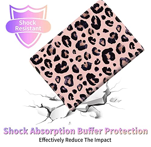 Case for New iPad Mini 6 2021 (6th Generation), Multi-Angle View Adjustable Stand Auto Wake/Slee for iPad Mini 6th Gen 8.3 Inch , Cowhide Skin Leopard Brown Cow