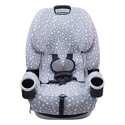 JYOKO Kids Cotton Cover Liner for car seat Compatible with Graco 4Ever DLX 4-in-1 (Cover, White Star)