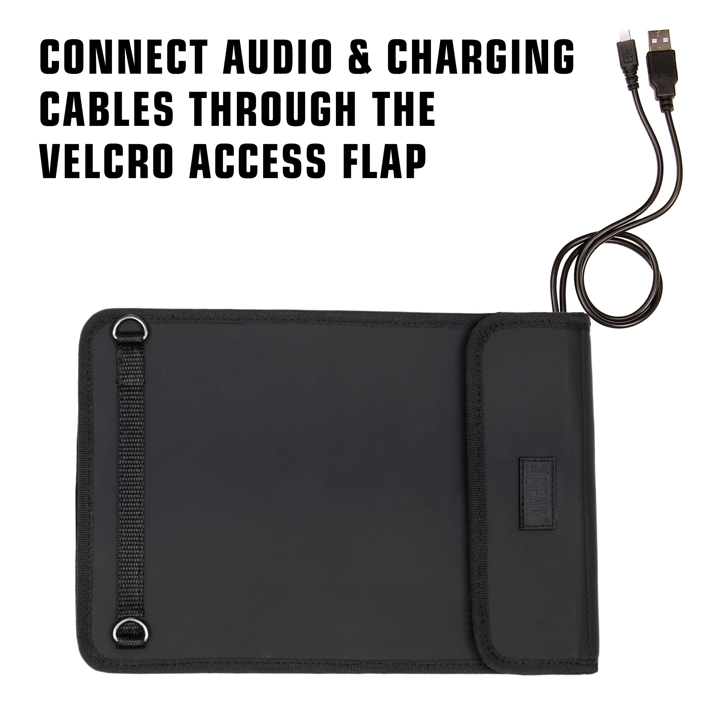 USA Gear Tablet Sleeve - Tablet Carrying Case with Open Front Design & Shoulder Strap - Compatible with Samsung Galaxy Tab 9.6, iPad 5th-9th Gen, 9.7" iPad Air 2 and iPad Pro, and More 9" Tablets