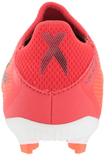 adidas X Speedflow.3 Laceless Firm Ground Soccer Shoe, Red/Black/Solar Red, 5 US Unisex Big Kid