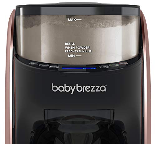 New and Improved Baby Brezza Formula Pro Advanced Formula Dispenser Machine - Automatically Mix a Warm Formula Bottle Instantly - Easily Make Bottle with Automatic Powder Blending, Rose Gold