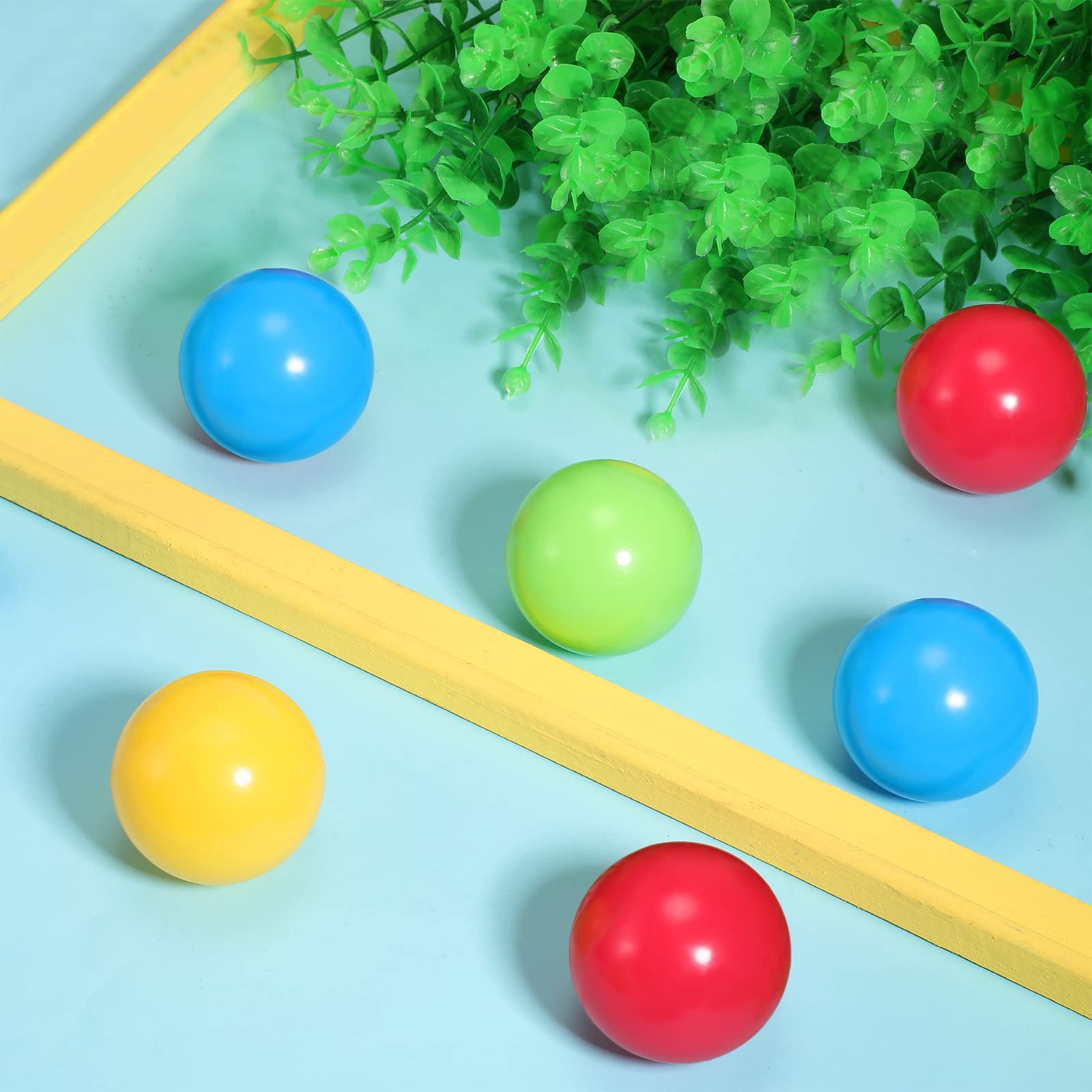 Civaner Multi Colored Replacement Bulldozer Toy Balls 1.75 Inch Plastic Crush Proof Soft Air Filled Ocean Balls for Toddlers