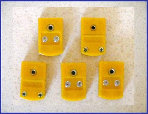 5 Female Flat PIN K Type THERMOCOUPLE Wire Connector Miniature Mini Socket Plug