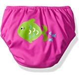 KIKO & MAX Baby Girls' Infant Three-Pack Absorbant Reusable Swim Diaper (Medium)