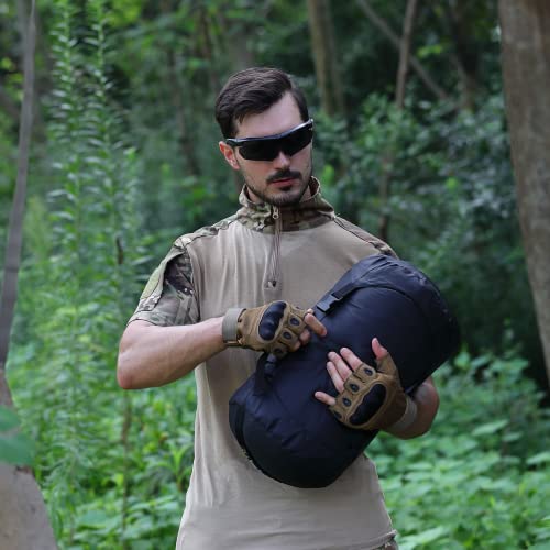 Akmax.cn Military Down Mummy Sleeping Bag for Cold Weather