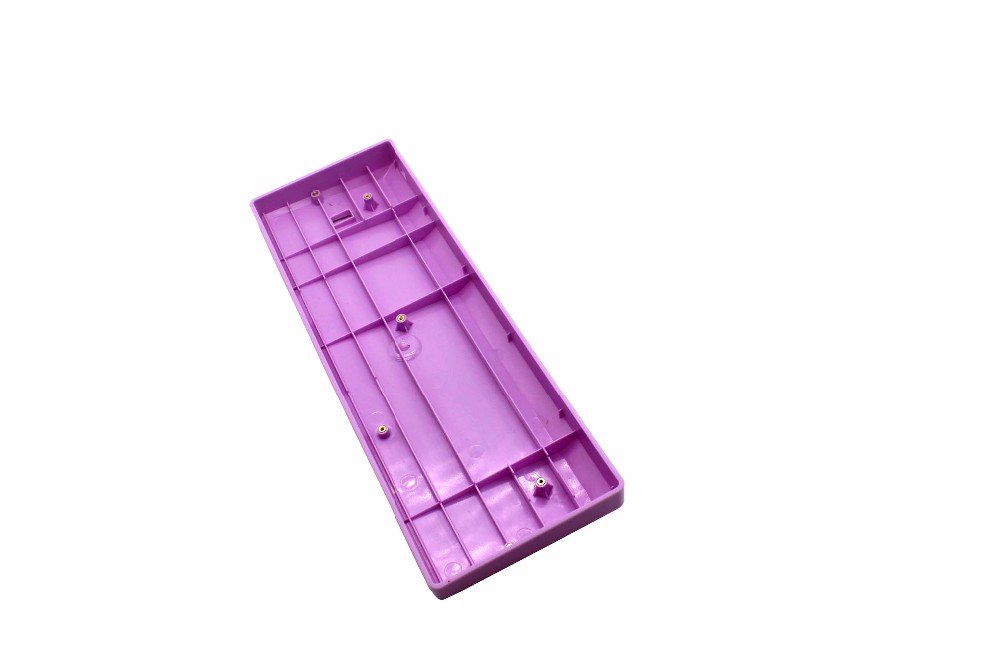 NPCK Purple Mini Keyboard GH60 Plastic Case for 60% Mechanical Gaming Keyboard Compatible Poker2 Pok3r Faceu 60 Plastic Shell