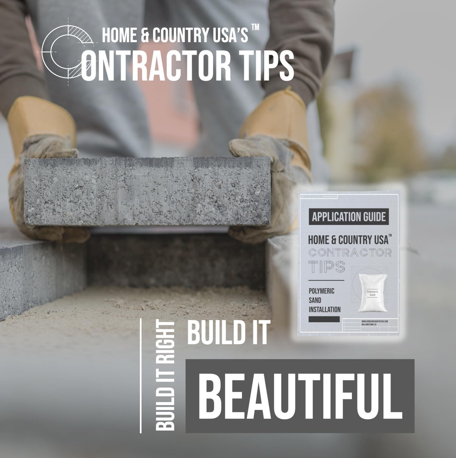 Alliance Gator Polymeric Stone Dust Bond (Grey). for Joints up to 6 Inches. with Home and Country USA Professional Contractor Tip