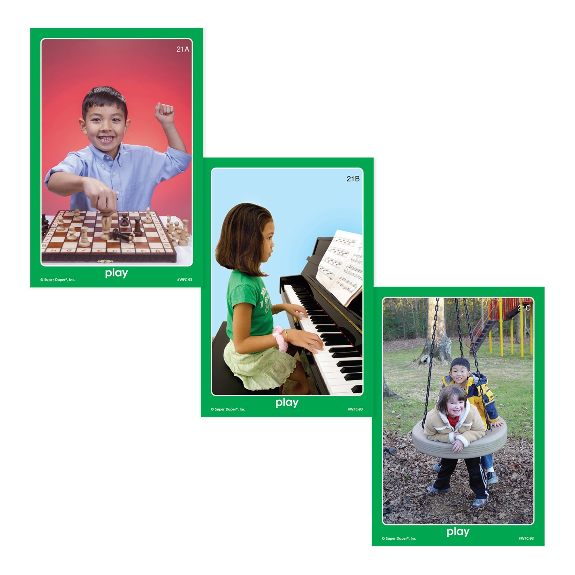Super Duper Publications | Webber Photo Cards - Pronouns in Action - He, She, and They - Verb Flash Cards | English Grammar - Subjective Third-Person Pronouns | Educational Learning Materials