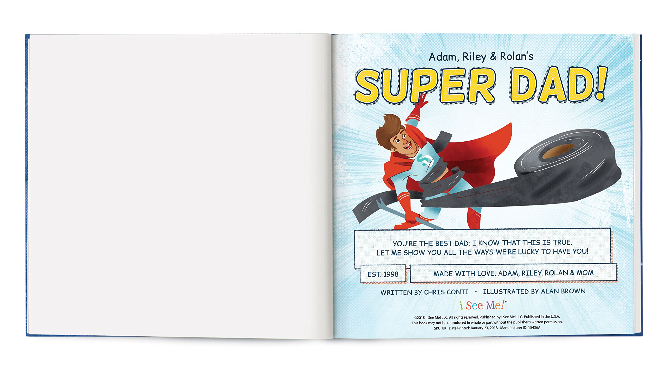Super Dad Personalized Story, I See Me! (Hardcover)