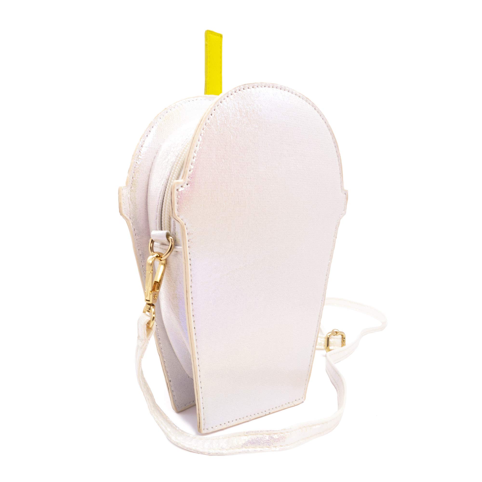 Bewaltz Novelty Handbags, Fun Shape Purse Chainstrap Holographic Tween Style Boba Love