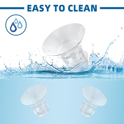 8 PCS Flange Insert 15/17/19/21mm, Compatible with Momcozy,Medela, Willow, S9/S10/S12 Wearable Breast Pump Flange Inserts, Reduce 24mm Shield/Flange Nipple Tunnel Down to Correct Size
