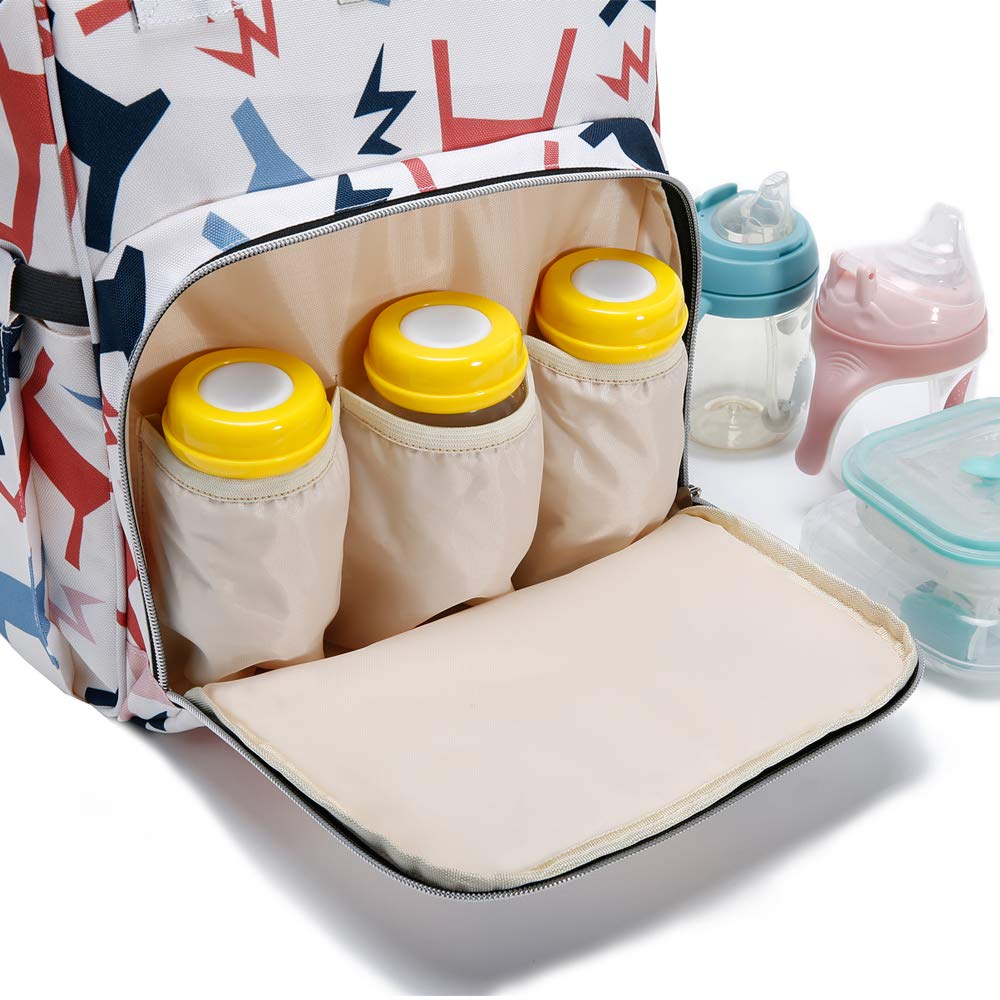 UARERISE Diaper Bag Backpack,Maternity Mummy Travel Backpack,Baby Care Nappy Bag Large capacity and Multifunction (Style 4)