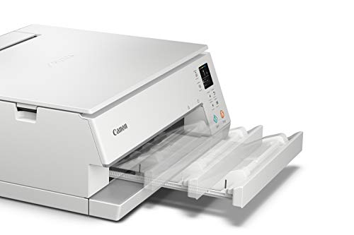 Canon TS6320 All-in-One Wireless Color Printer with Copier, Scanner and Mobile Printing, White, Works with Alexa