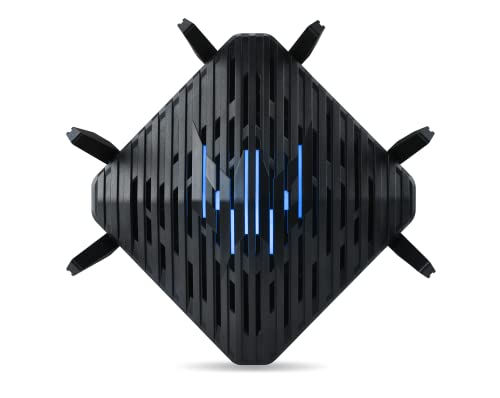 Acer Predator Connect W6 Wi-Fi 6E Gaming Router | Hybrid QoS Compatible with Intel Killer Prioritization Engine | Tri-Band AXE7800 2.4GHz/5GHz/6GHz | Gigabit Router | Lifetime Internet Security